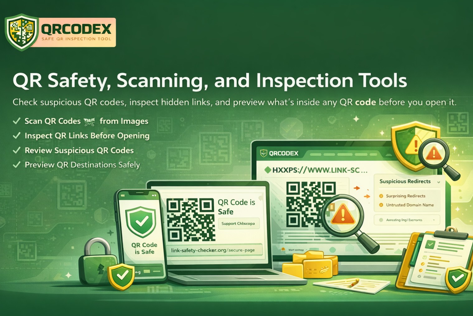 QR Code Safety Checker – Check a QR Code Before You Scan or Open It